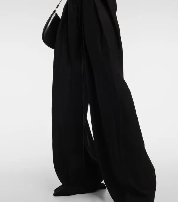 MONOT Mônot Pleated Crêpe Wide-leg Pants