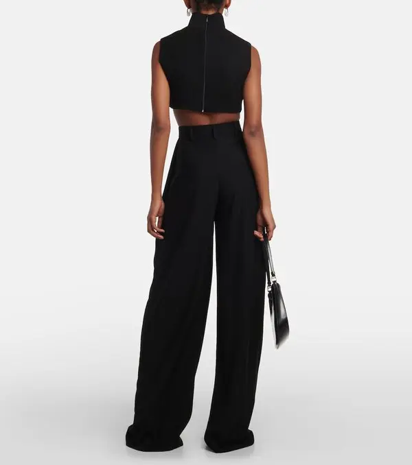 MONOT Mônot Pleated Crêpe Wide-leg Pants