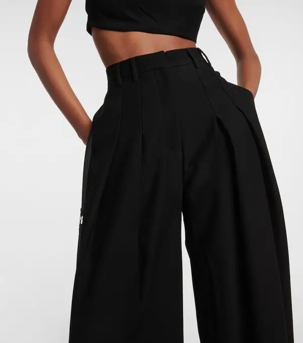 MONOT Mônot Pleated Crêpe Wide-leg Pants