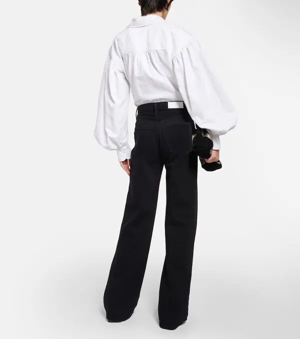 RE/DONE 70s Ultra High-rise Wide-leg Jeans - Black