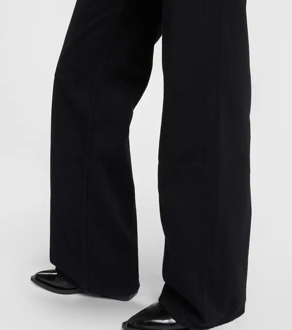 RE/DONE 70s Ultra High-rise Wide-leg Jeans - Black