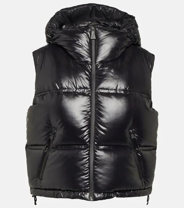 Aztech Mountain Snowbird Cropped Down Vest - Black