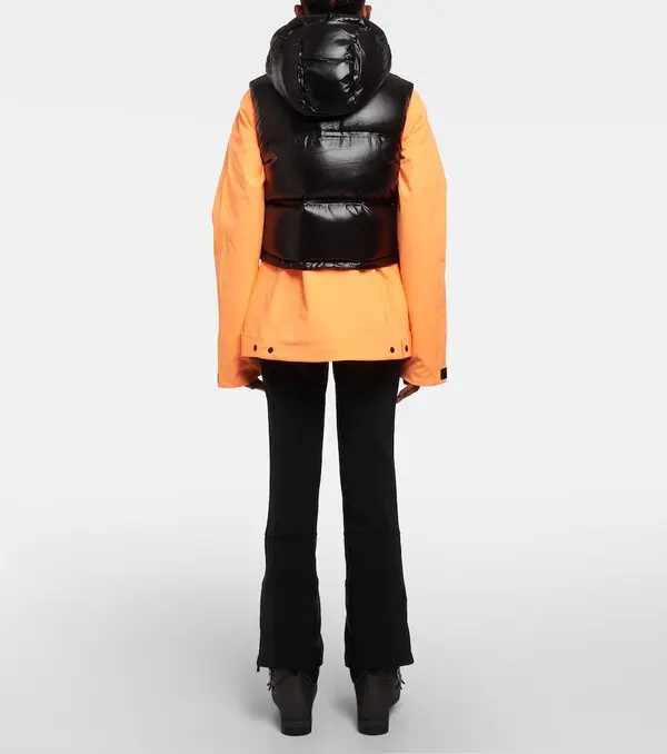 Aztech Mountain Snowbird Cropped Down Vest - Black