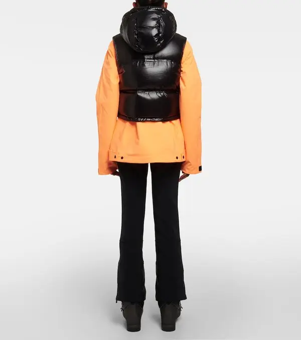 Aztech Mountain Snowbird Cropped Down Vest - Black