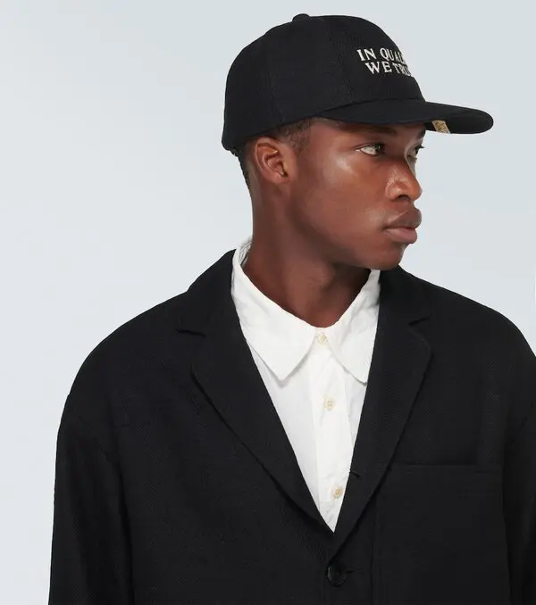 Visvim Excelsior Ii Wool And Linen Baseball Cap - Black | Editorialist