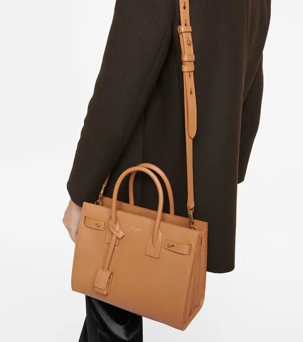 Saint Laurent Sac De Jour Baby Small Tote Bag - Brown