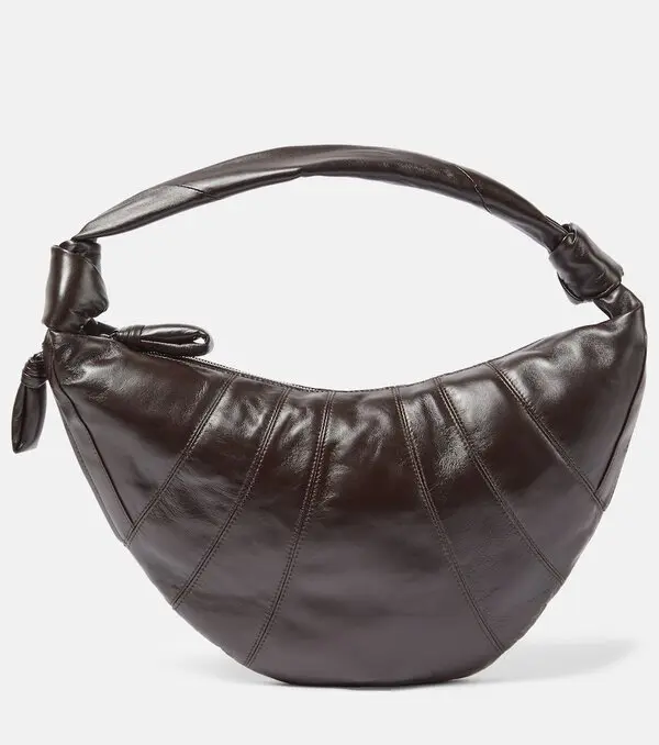 LEMAIRE Fortune Croissant Leather Shoulder Bag - Brown
