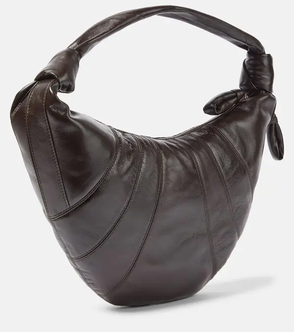 LEMAIRE Fortune Croissant Leather Shoulder Bag - Brown