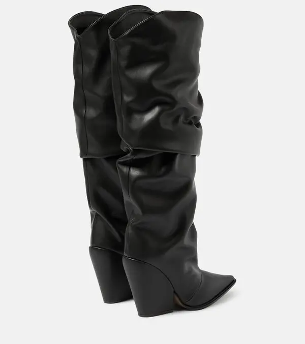 Alexandre Vauthier Faux Leather Knee-high Boots
