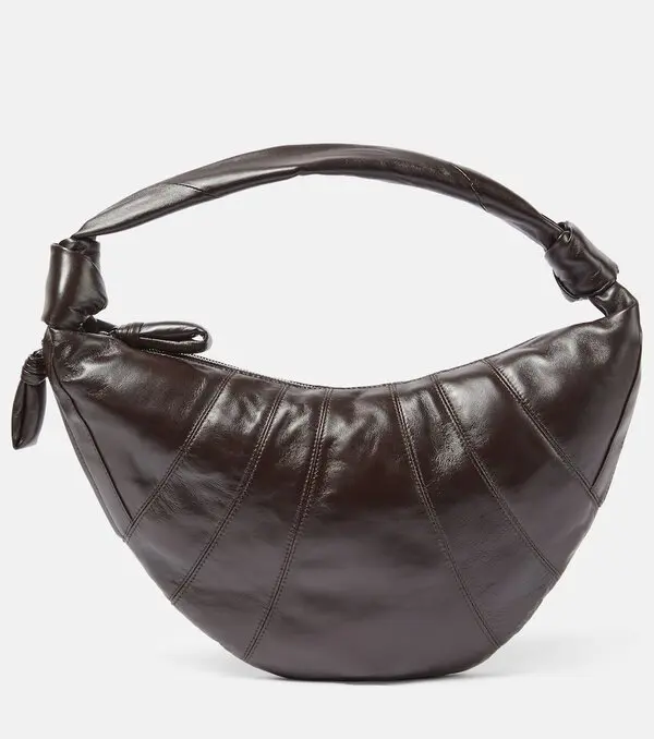 LEMAIRE Fortune Croissant Leather Shoulder Bag - Brown