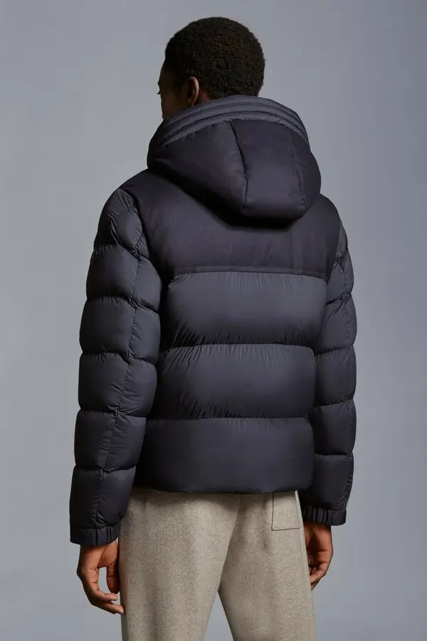 Moncler Mussala Short Down Jacket - Blue | Editorialist