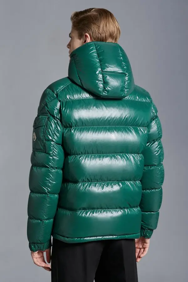 Moncler Maya Short Down Jacket - Green | Editorialist
