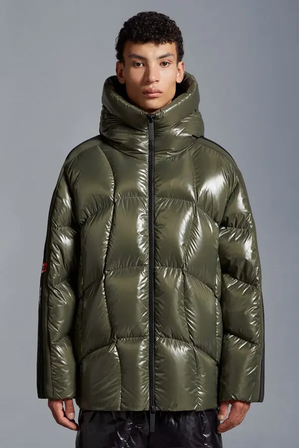 Moncler X Adidas Originals Beiser Short Down Jacket - Green