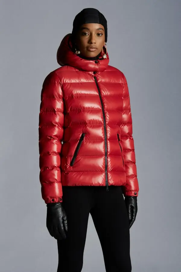 Moncler Bady Short Down Jacket - Red | Editorialist