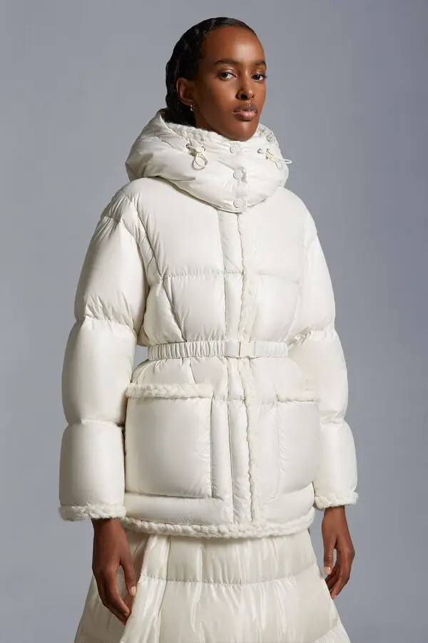 Moncler Corneille Short Down Jacket - White | Editorialist