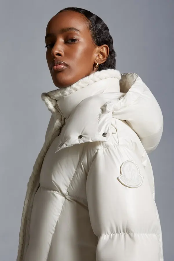 Moncler Corneille Short Down Jacket - White | Editorialist