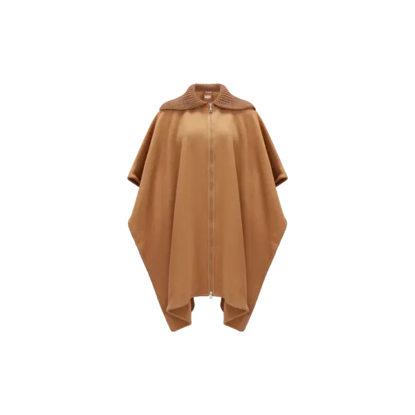Moncler Wool Felt Cape - Beige