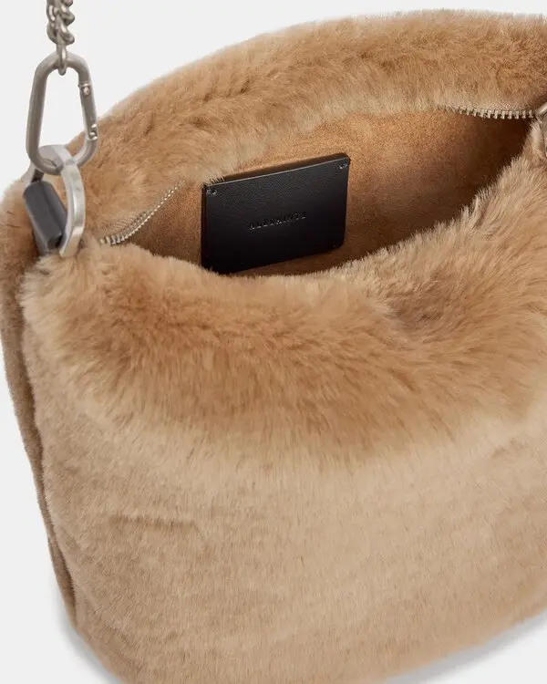 ALLSAINTS Evaline Shearling Crossbody Bag