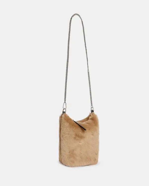 ALLSAINTS Evaline Shearling Crossbody Bag