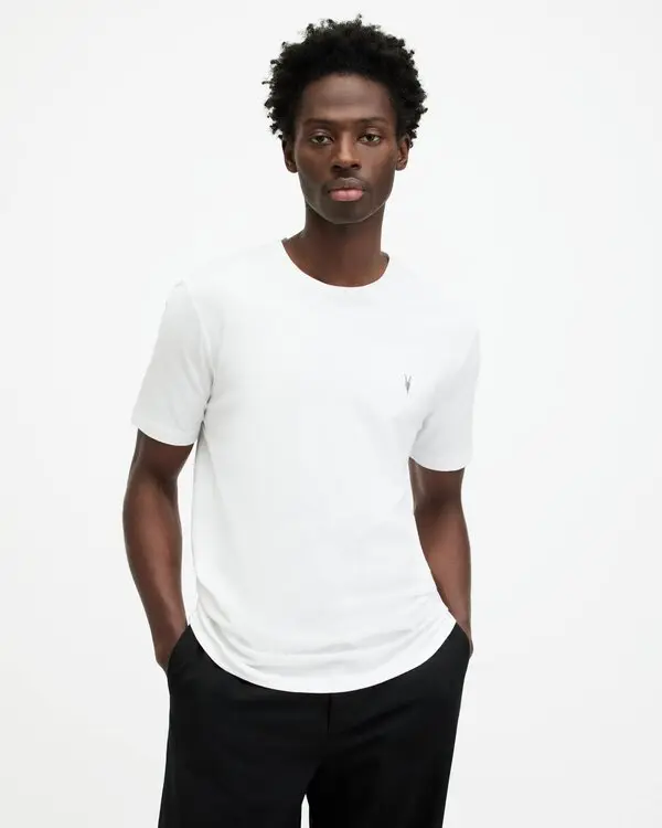 ALLSAINTS Brace Brushed Cotton Crew Neck T-shirt - White