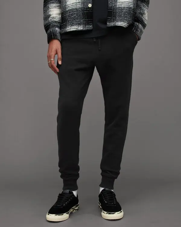 ALLSAINTS Raven Cuffed Slim Ramskull Sweatpants - Black