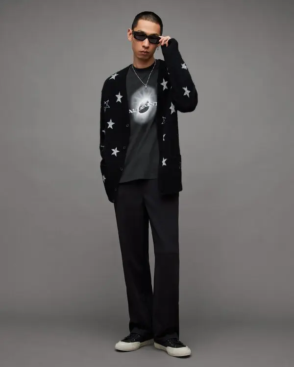 ALLSAINTS Solaris Sci-fi Logo Oversized T-shirt