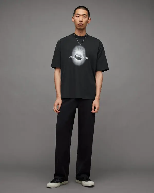ALLSAINTS Solaris Sci-fi Logo Oversized T-shirt