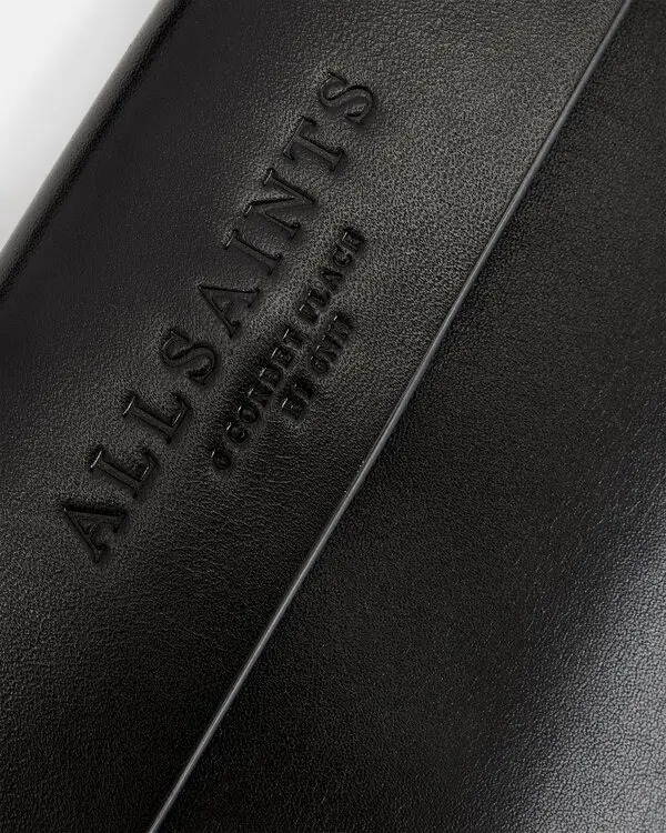 Allsaints Zoe Leather Crossbody Bag - Black | Editorialist