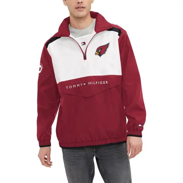 Tommy Hilfiger White Arizona S Carter Half-zip Hooded Top