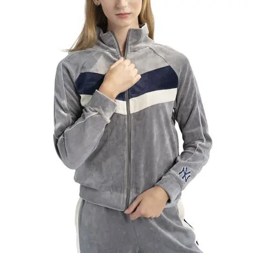 LUSSO New York Yankees Nixie Raglan Full-zip Jacket