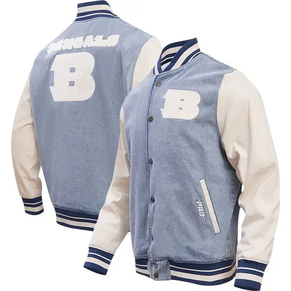 PRO STANDARD Cincinnati Bengals Varsity Blues Full-snap Varsity Jacket
