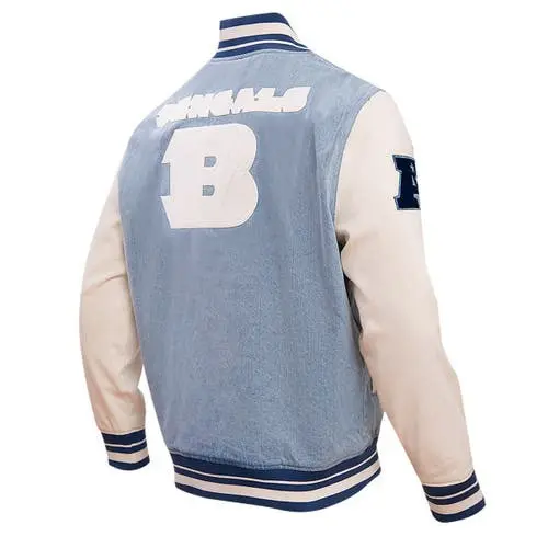 PRO STANDARD Cincinnati Bengals Varsity Blues Full-snap Varsity Jacket