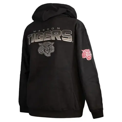 FISLL Morehouse Maroon Tigers Puff Print Sliced Pullover Hoodie