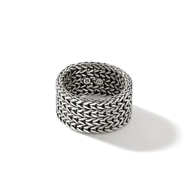 John Hardy Icon Chain Link Ring 12mm - Sterling Silver