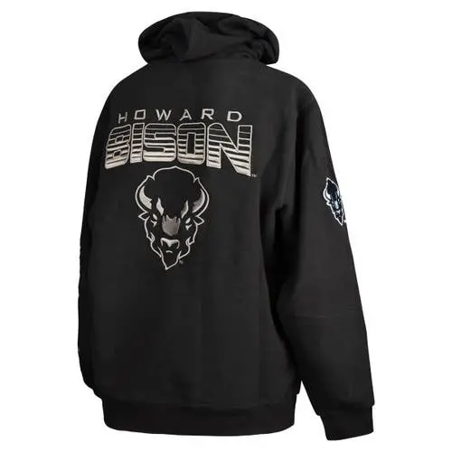 FISLL Howard Bison Puff Print Sliced Pullover Hoodie