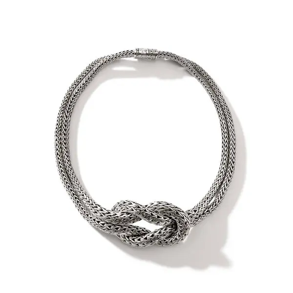 John Hardy Love Knot Necklace - Sterling Silver