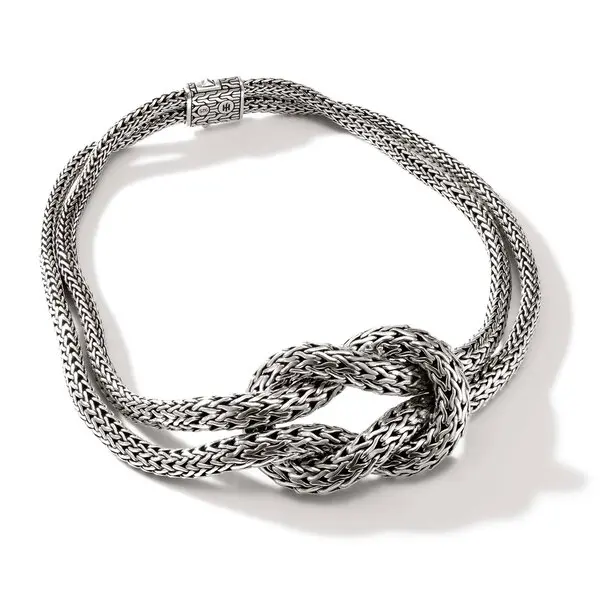 John Hardy Love Knot Necklace - Sterling Silver