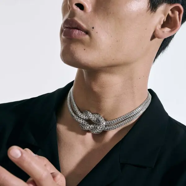 John Hardy Love Knot Necklace - Sterling Silver