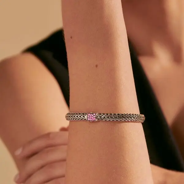 John Hardy Icon Chain Bracelet With Reversible Gemstones - Sterling Silver