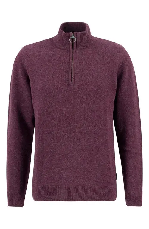 Barbour Holden Wool Pullover - Ruby Marl