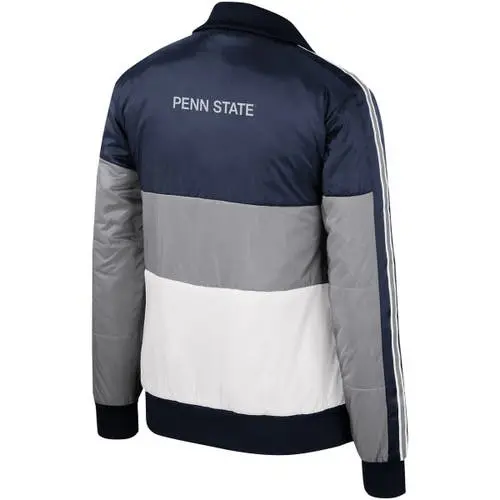 THE WILD COLLECTIVE Penn State Nittany Lions Color-block Puffer Full-zip Jacket
