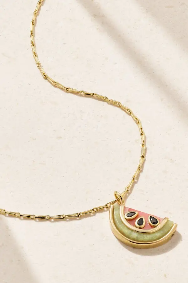 Brent Neale Medium Watermelon Multi-stone Necklace - Gold