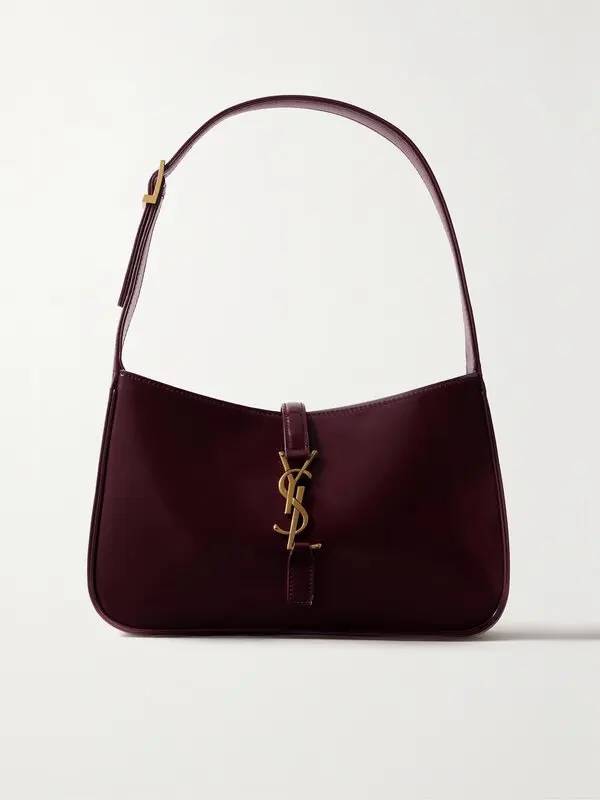 Saint Laurent Le 5 À 7 Patent-leather Shoulder Bag