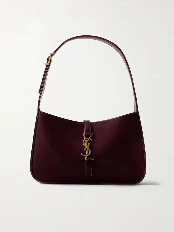 Saint Laurent Le 5 À 7 Patent-leather Shoulder Bag - Red