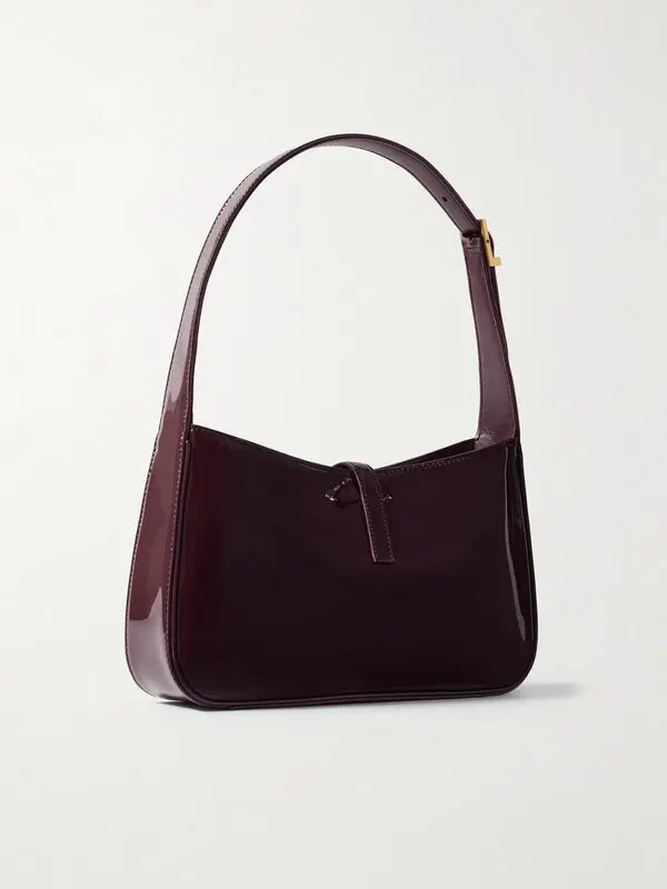Saint Laurent Le 5 À 7 Patent-leather Shoulder Bag - Red