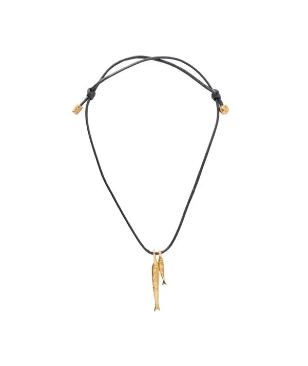 ALIGHIERI Gone Fishing -plated Cord Necklace - Gold