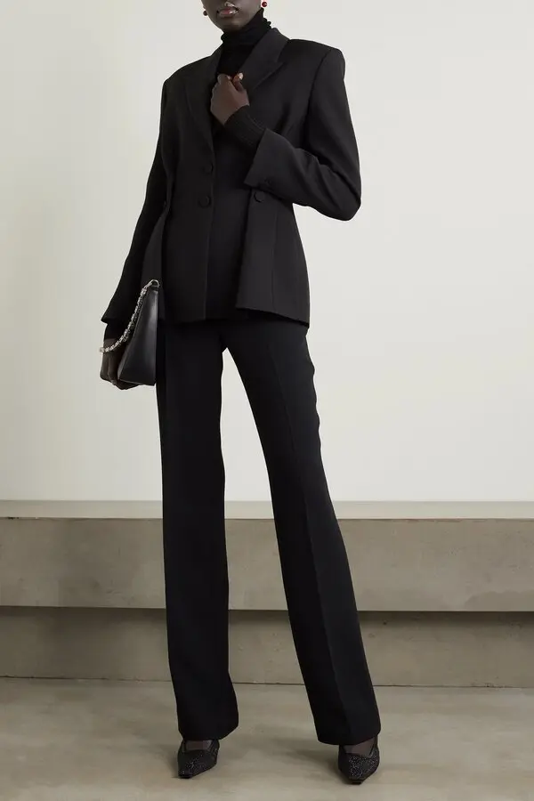 Givenchy Pleated Wool-twill Blazer