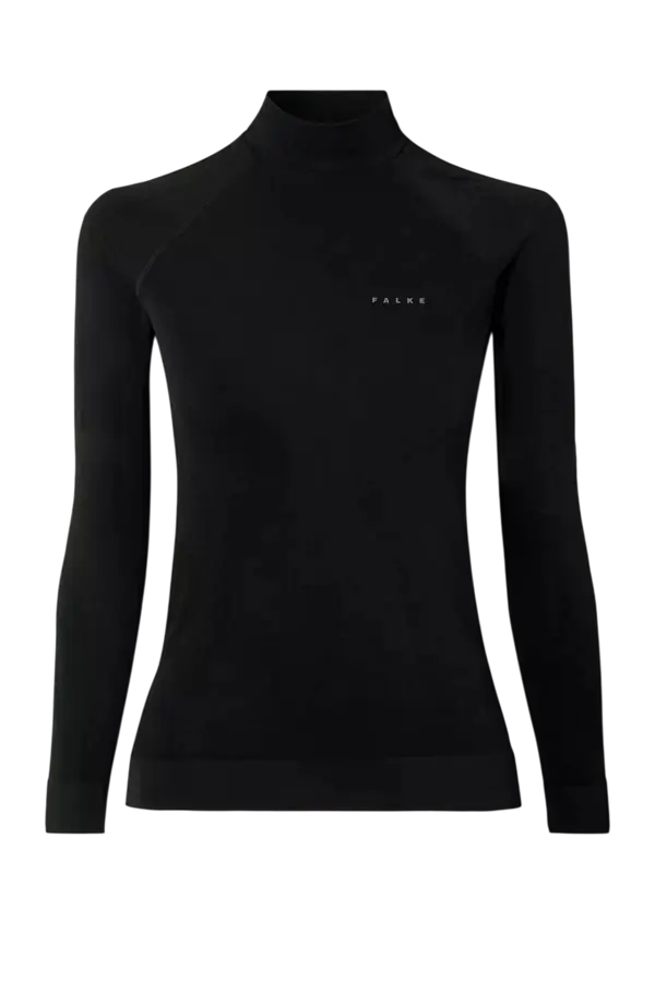 Falke Ergonomic Sport System Maximum Warm Turtleneck Top - Black