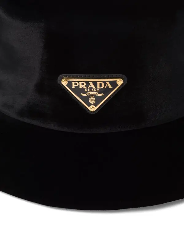 Prada Velvet Bucket Hat