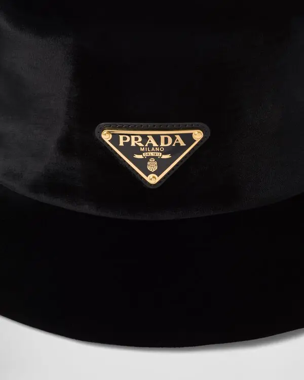 Prada Velvet Bucket Hat